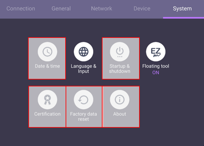 About AMS account privileges on BenQ Board